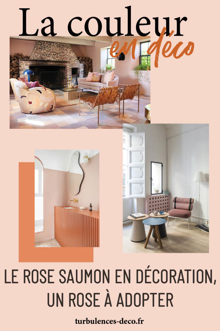 Le rose saumon en décoration, un rose à adopter - Turbulences Déco
