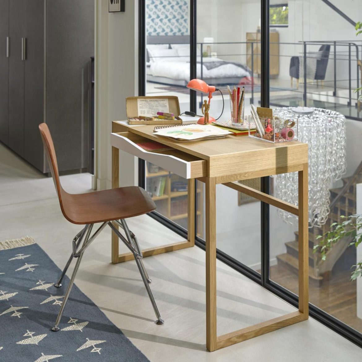 Trouver un petit bureau en bois design - Turbulences Déco